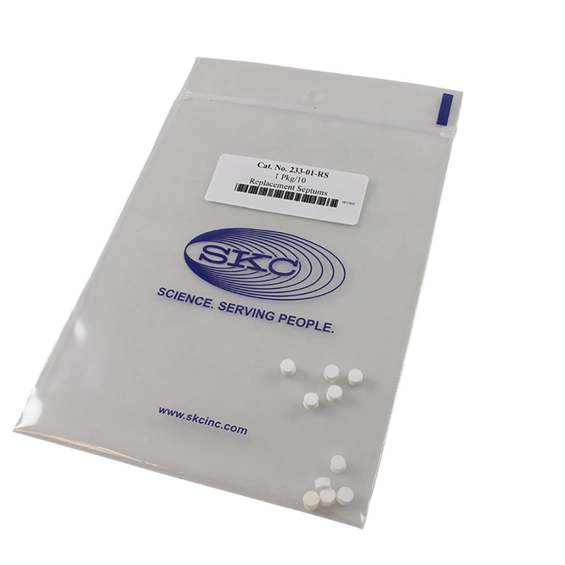 233 Tedlar, 253 and 263 FlexFoil PLUS Sample Bag Septa 10Pk | SKC Inc.