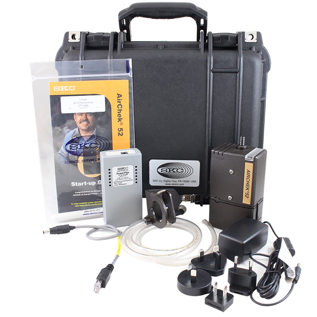 AirChek 52 Single High Flow Pump Kit w/Hard-Sided Case | SKC Inc.