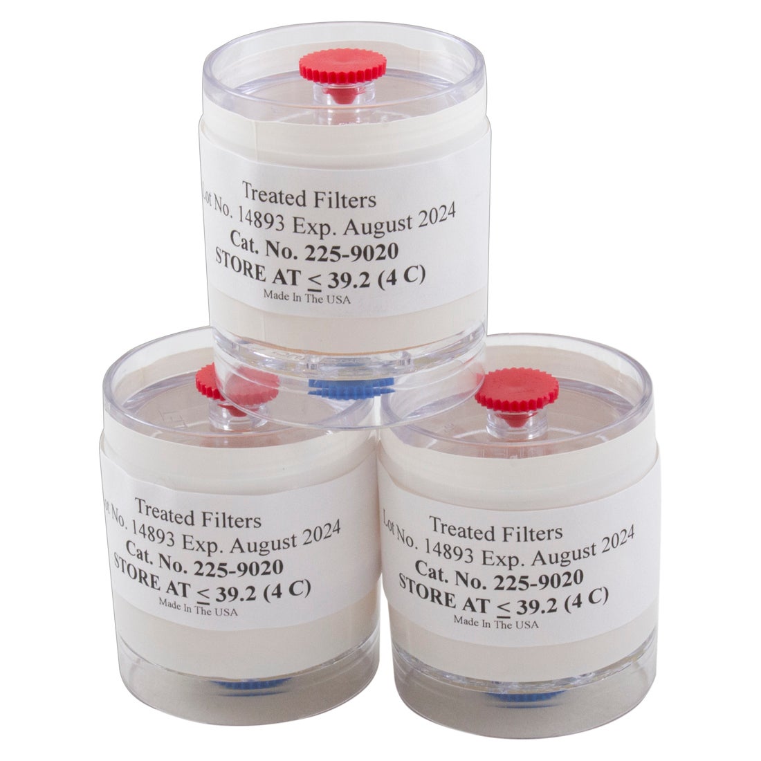 Coated Filter Cassette, 3 Glass Fiber coated w/2,4 ...