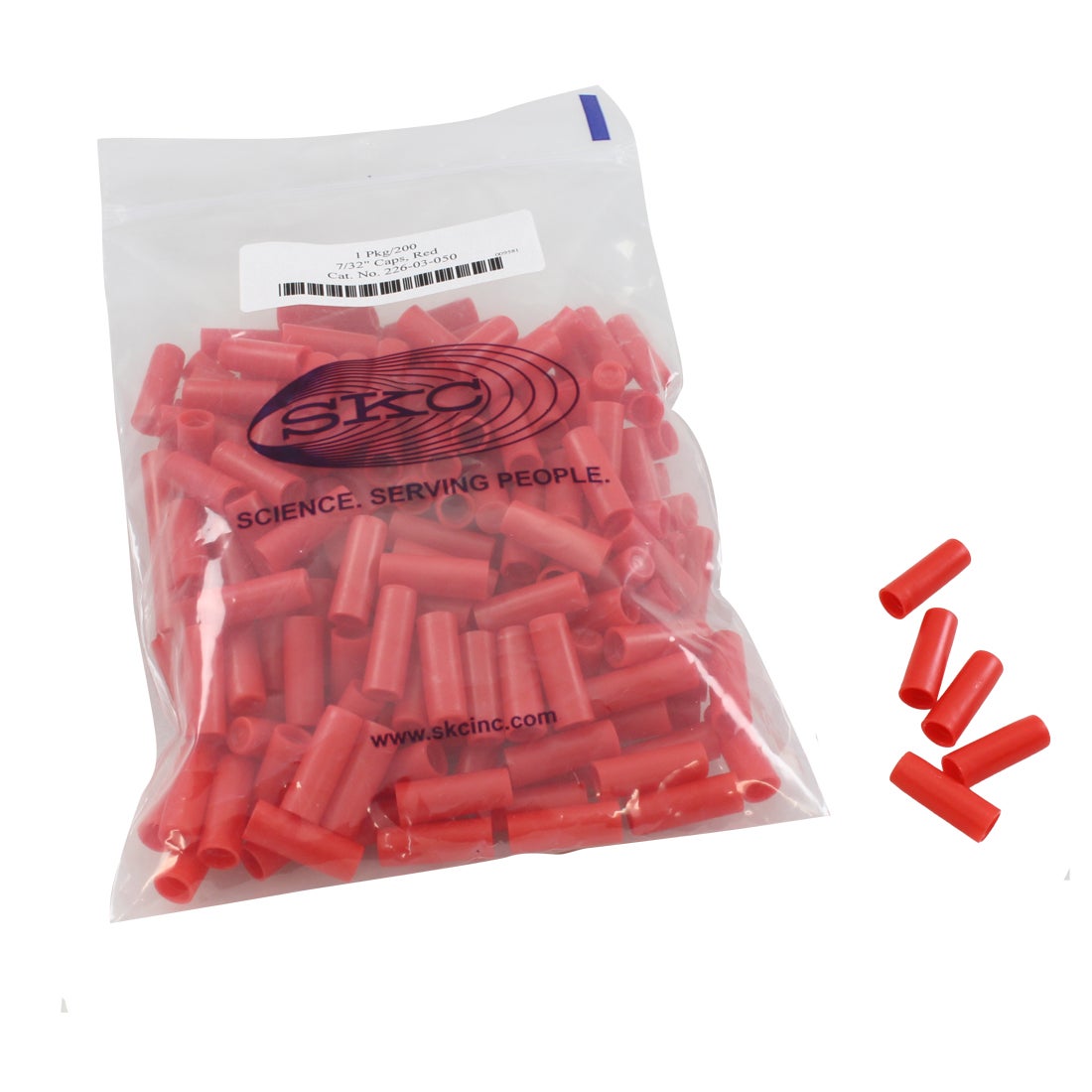 6 mm Sorbent Tube End Caps (200 Pack) | SKC Inc.