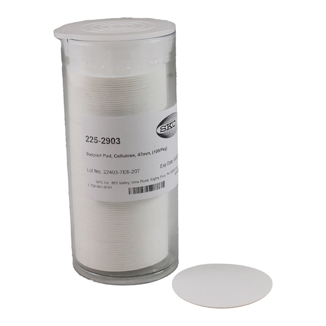Support Pad, Cellulose, 47-mm, 100Pk | SKC Inc.